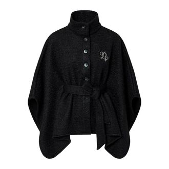 Liu Jo Umhang Poncho - - Jackets - Damen - Schwarzk - ONE SIZE
