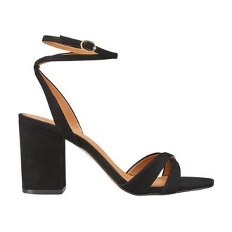 Cosmoparis Femme, Chaussures, Noir, Taille: 40 EU Sandale &agrave; Talon en Nubuck Noir Flora