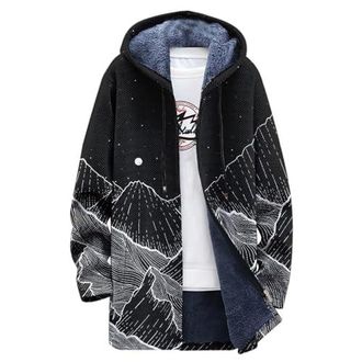 Generic Manteau Homme Hiver Long,Manteau dhiver masculin robuste-veste en cuir rembourr&eacute;e &agrave; manches longues manteau &eacute;pais pour climats froids (Grey, XXXXL)