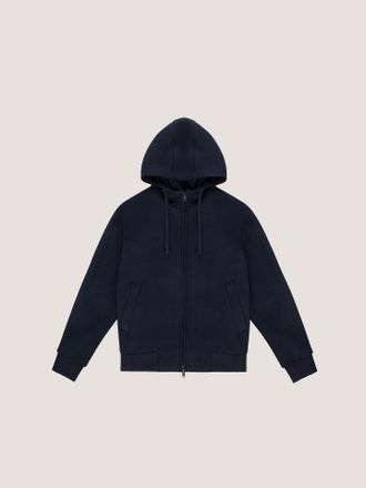 Circolo 1901 Hoodie full zip Blue boiled wool / L