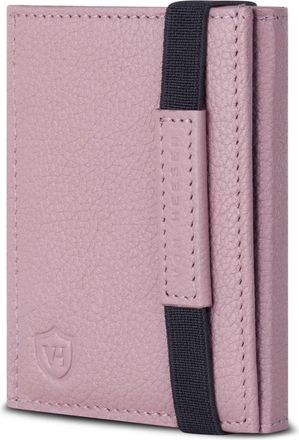 Von Heesen Slim Wallet mit RFID Schutz - Geldb&ouml;rse Herren klein - Mini Geldbeutel Damen Portmonee - Kartenetui Echtleder Karten Portemonnaie - Leder Kreditkarten