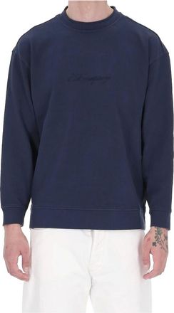 C.P. Company C.p. Company, Homme, Sweatshirts et sweats &agrave; capuche, Bleu, Taille: XL Felpa in jersey di cotone boxy fit
