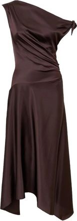 Staud Asymmetric Draped Dress