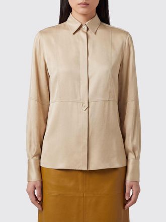 Brunello Cucinelli Chemise slim en soie avec col &agrave; pointes