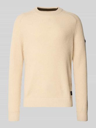 Camel Active Strickpullover aus Wolle mit Rundhalsausschnitt