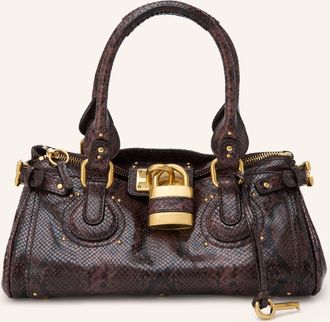 Chlo&eacute; Handtasche Paddington Mit Nieten braun