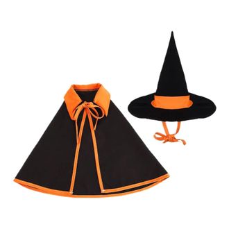 Generic Hexen-Outfit f&uuml;r Veranda-G&auml;nse | Gartenkleidung f&uuml;r G&auml;nse mit Hexenhut, Gartendekoration f&uuml;r Thanksgiving-Feiern und Herbstversammlungen f&uuml;r Cimen-Sta