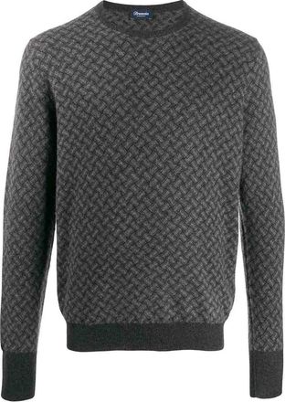 Drumohr Rundhalspullover - Schwarz