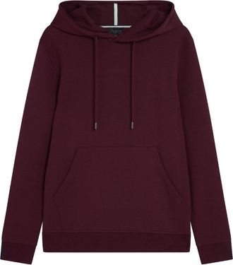 Ted Baker Drotow Regular Branded Maroon Hoodie