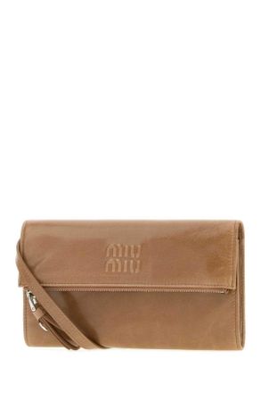 Miu Miu Womens Powder Pink Leather Pouch Cammeo Extra-Accessori Accessory