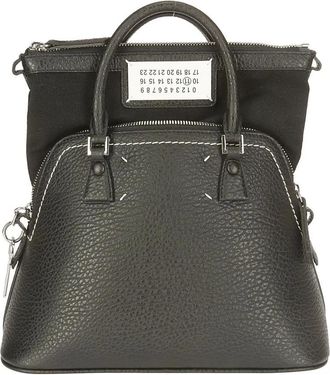 Maison Margiela Hobo Bags - Black Leather Shoulder Bag - Gr. unisize - in Schwarz - für Damen