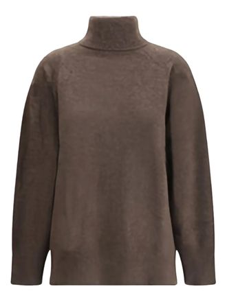 P.A.R.O.S.H. pull en laine à col montant - Marron