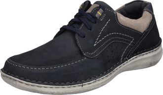 Josef Seibel Herren Bequemschuhe Anvers 91,Weite K (Extra weit),Wechselfußbett,flexibel,komfortweite,Schnuerschuhe,Indigo-Kombi,41 EU