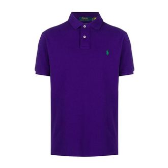 Polo Ralph Lauren Besticktes Polo-Shirt - - Tops - Herren - Lila - S
