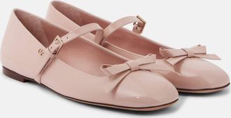Valentino Garavani Mary-Jane-Ballerinas Romance Bow aus Lackleder