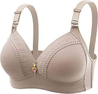 Generic Soutien-gorge push-up 2026 pour femme, soutien-gorge push-up pour femme, ensemble sans anneau en acier, gris, A