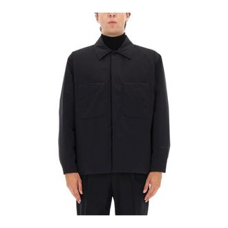Herno Ultrasuede Overshirt Jacket - - Jackets - Herren - Schwarzk - L