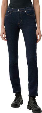 s.Oliver Damen 2120777 Jeans Betsy Slim, Blau, 32W / 28L EU