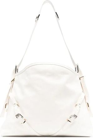 Givenchy Hobo Bags - Medium Shoulder Bag With Embossed Logo And Crystal - Gr. unisize - in Weiß - für Damen