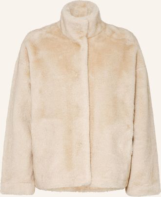 Betta Corradi Betta Corradi Kunstfell-Jacke beige