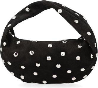 Khaite Womens Hobo Bag Black Calf Leather Shoulder