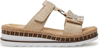 Rieker Pantoletten V79K8-60 Beige