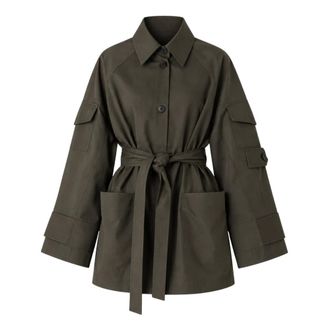 Meimeij Caban Coat - Femme - Manteaux - Vert - Taille: 34 FR