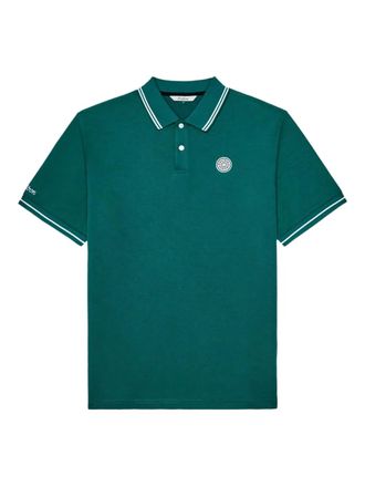 Malbon Golf polo &agrave; patch logo - Vert