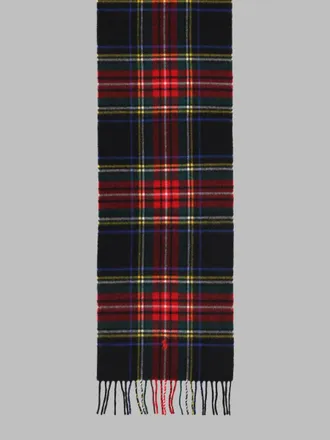 Polo Ralph Lauren Tartan Cashmere Blend Scarf - Black