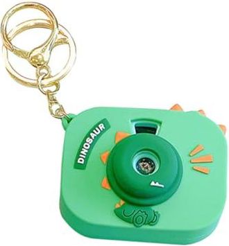 Hemobllo Porte-Cl&eacute;s D&eacute;coratif Appareil Photo Multifonction en Silicone Souple Petit Pendentif Paquet &agrave; Dos Anneau Accessoire Porte-Cl&eacute;s Adorable et L&eacute;ger Coule