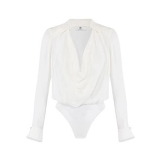 Elisabetta Franchi Damen, Oberteile, Beige, SGr&ouml;&szlig;e