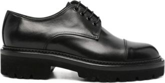 Corneliani Chaussures &agrave; lacets &agrave; bout droit et semelle &eacute;paisse - Homme - Chaussures - Noir - Taille: 41 1/2 EU