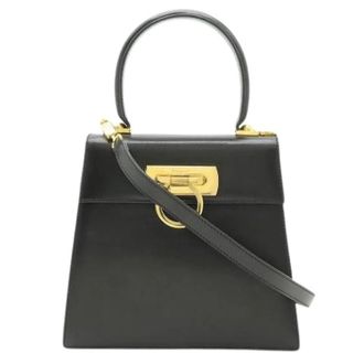 Ferragamo Pre-owned Gancini Handtasche - - Pre-owned - Damen - Schwarzk - ONE SIZE