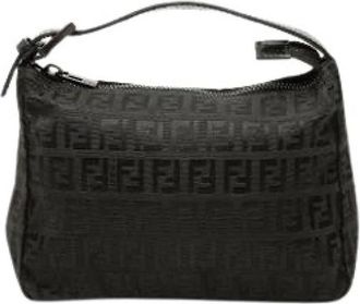 Fendi Sac Mini Pre-owned en Toile - Femme - Pre-owned - Noir - Taille: ONE Size