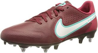Nike Nike Tiempo Legend 9 Academy SG-Pro AC, Baskets Mixte, Team Red White Mystic Hibiscus, 40.5 EU