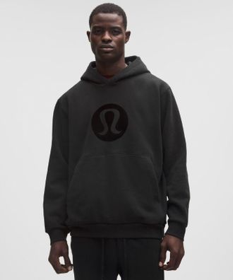lululemon Mens Steady State Pullover Hoodie Logo - Gr&ouml;&szlig;e 2XL in Black