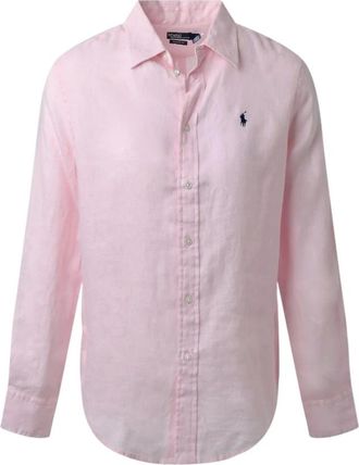Ralph Lauren Femme, Blouses et Chemises, Rose, Taille: 42 FR Chemise L&eacute;g&egrave;re en Lin