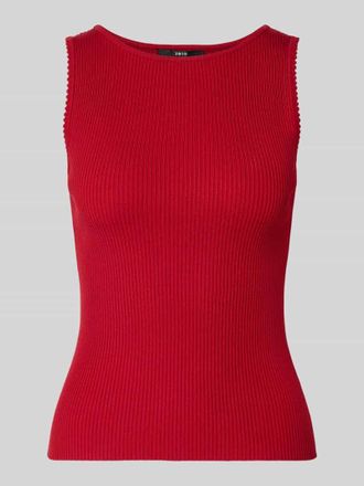 Zero Stricktop aus Viskose-Mix in Ripp-Optik