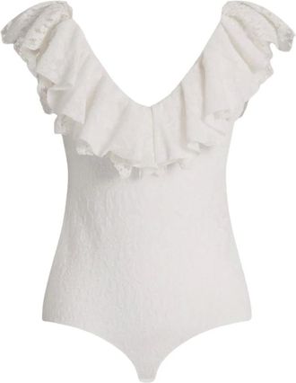 Alberta Ferretti Femme, Tops, Blanc, Taille: 36 FR Body
