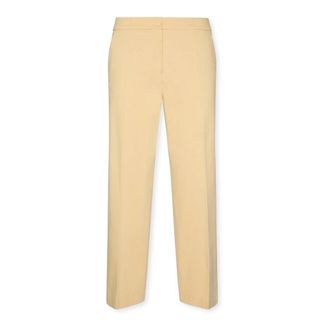 Elena Miro Cropped Gabardine Hose - - Trousers - Damen - Beige - 7XL
