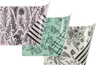 Villa D'Este Home Tivoli Etoile Platzdeckchen, rechteckig, doppelseitig, 45 x 30 cm, 6 St&uuml;ck