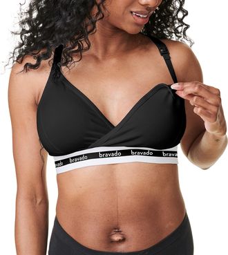 Bravado Designs Langlebiger Mutterschafts- und Still-BH | Original | Bio-Baumwolle und Tencel Modal Mix | kabellos | B-D Cups | langlebiger Stoff (as3, Alpha, x_l, Re