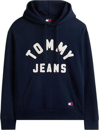 Tommy Jeans Sweat &agrave; capuche Arch Logo - Homme - Sweatshirts et sweats &agrave; capuche - Bleu - Taille: M