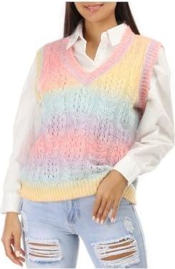 La Modeuse Pull sans manches à col V