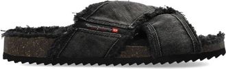 Diesel Homme, Chaussures, Noir, Taille: 43 EU D-Woodstock Slides