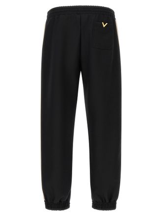 Valentino Garavani Mens Black Polyester Athletic Pants