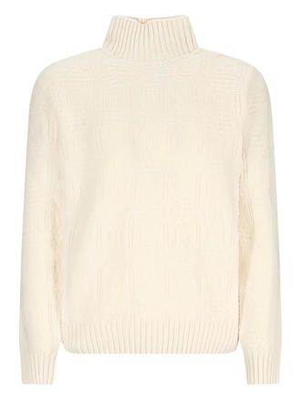 Cruciani pull à col roulé - Tons neutres