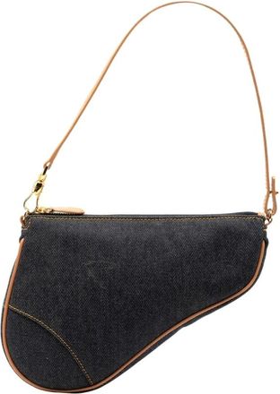 Dior Pre-owned Sac bandouli&egrave;re en denim - Femme - Pre-owned - Bleu - Taille: ONE Size