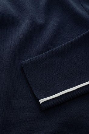 Next Minikleid Minikleid mit Rundhalsausschnitt und Randstreifen (1-tlg)