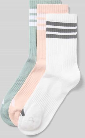 adidas Socken mit kontrastfarbenen Streifen im 3er-Pack